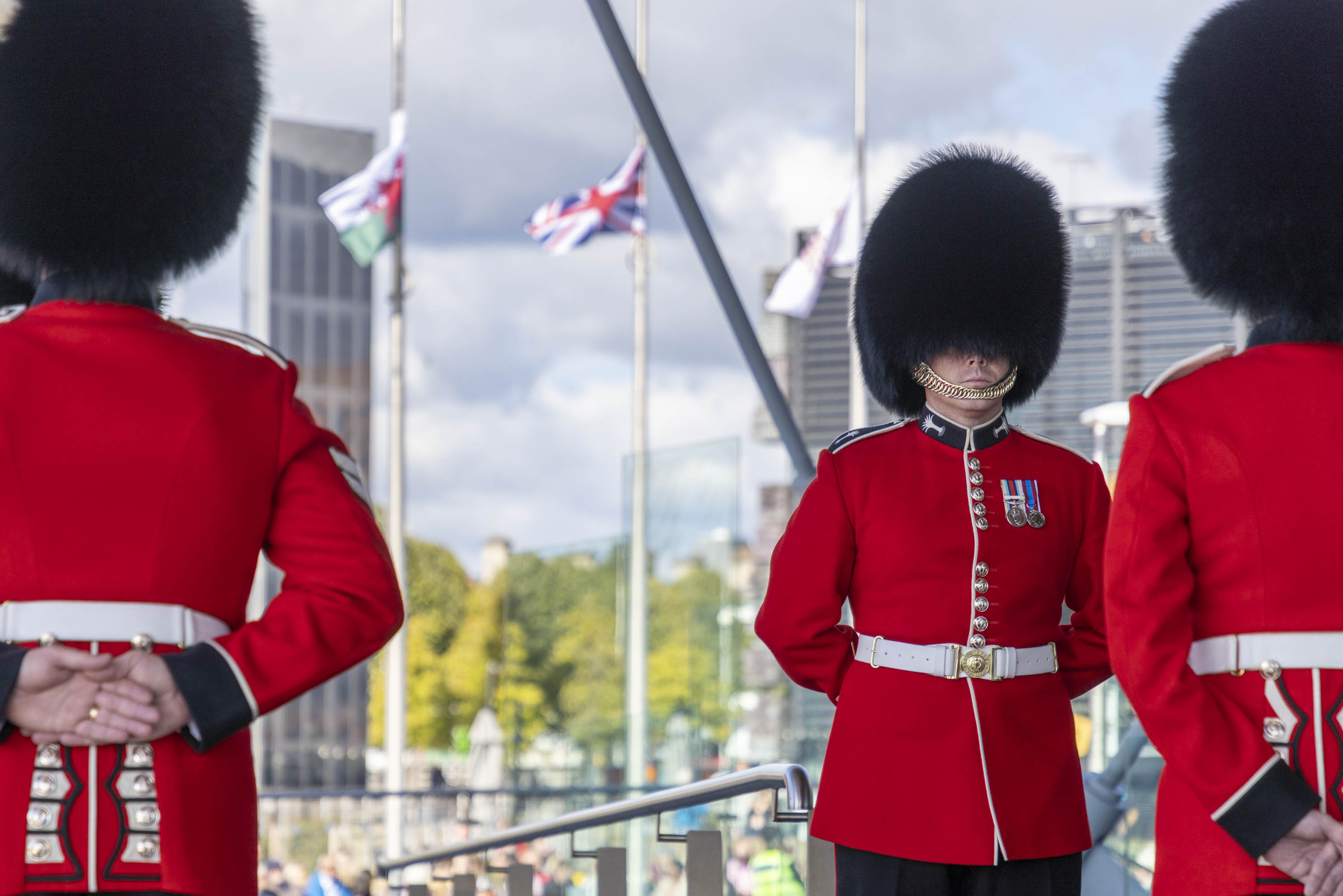 Regiments welcome King Charles III to Wales with trumpet fanfare | The ...