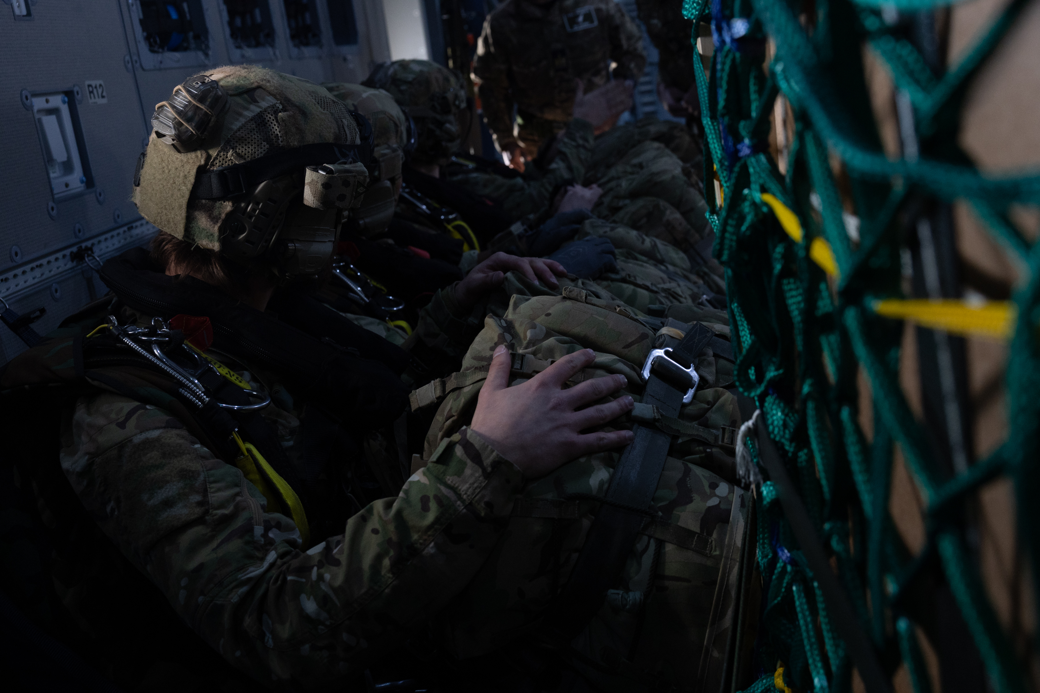 Soldiers parachute in to help remote island