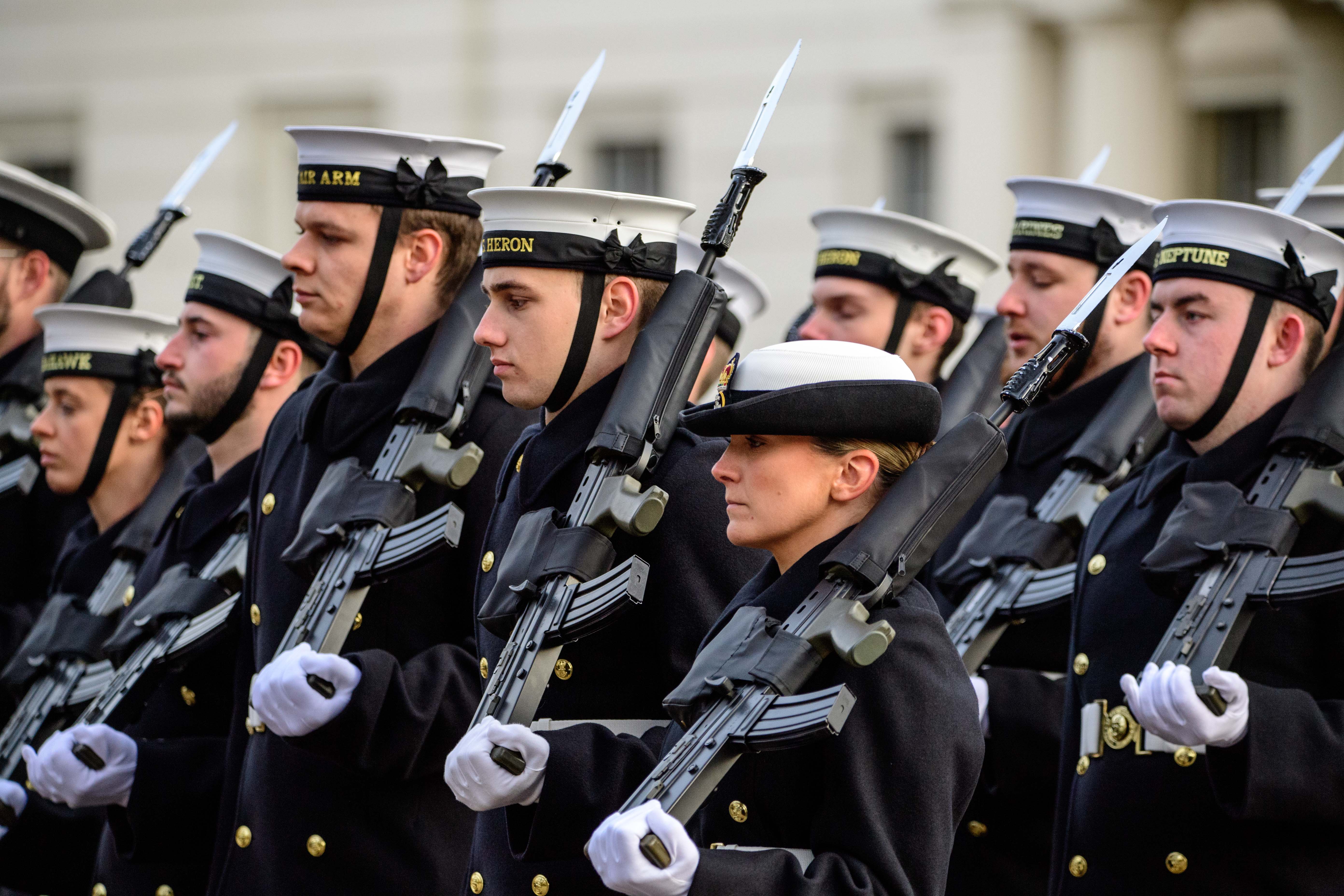 All Change As The Royal Navy Prepare To Take Over As Queens Guard The