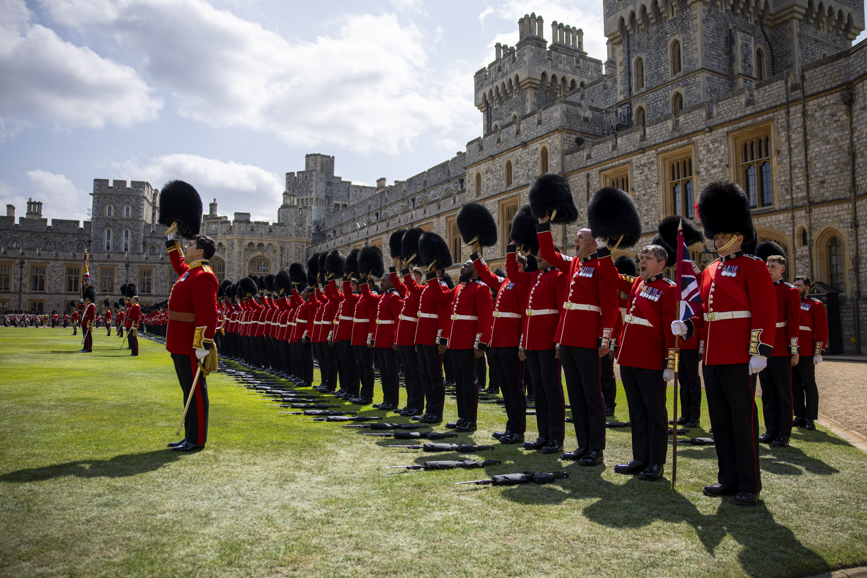 The Coldstream Guards receive new Colours from His Majesty The King in ...