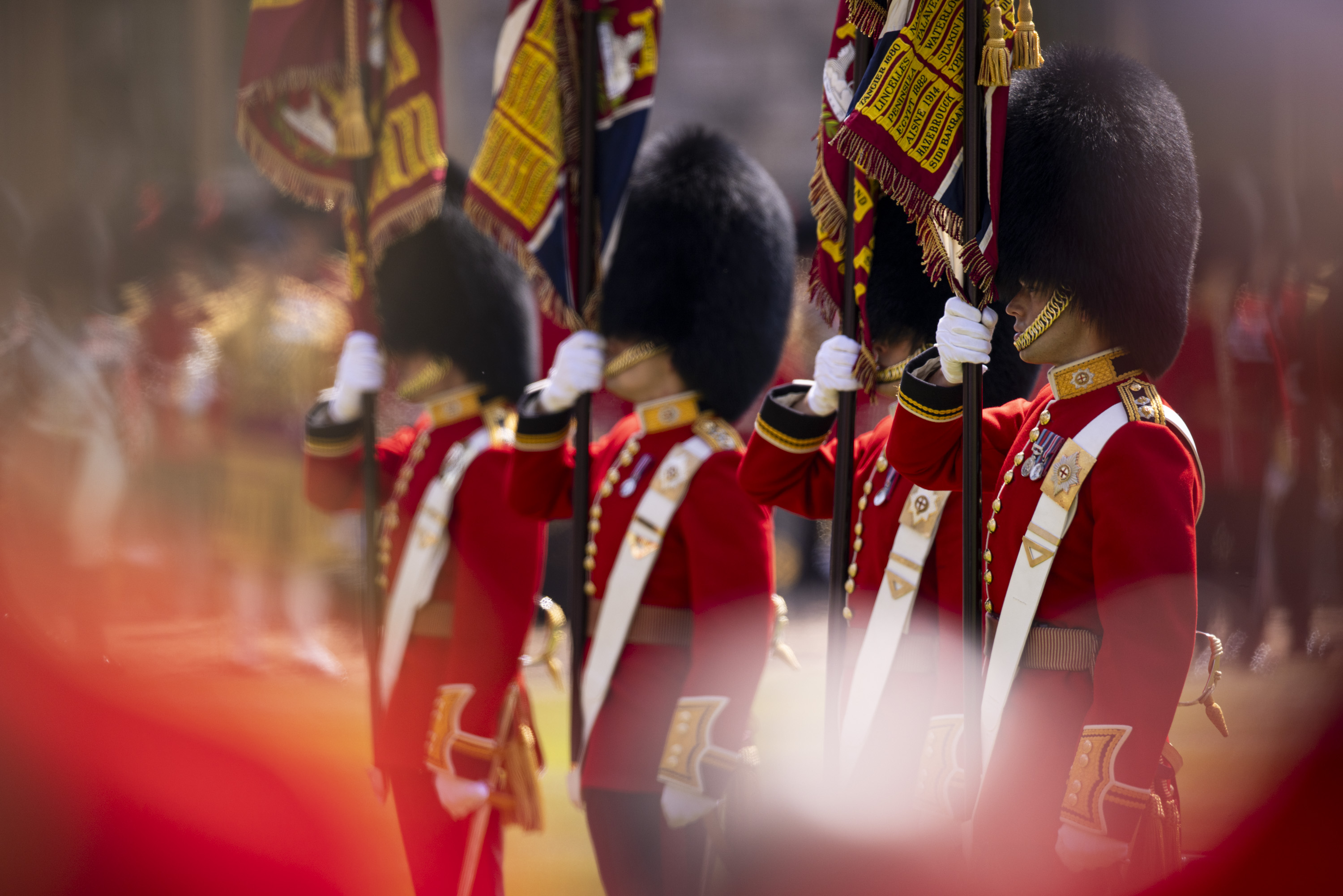 The Coldstream Guards receive new Colours from His Majesty The King in ...