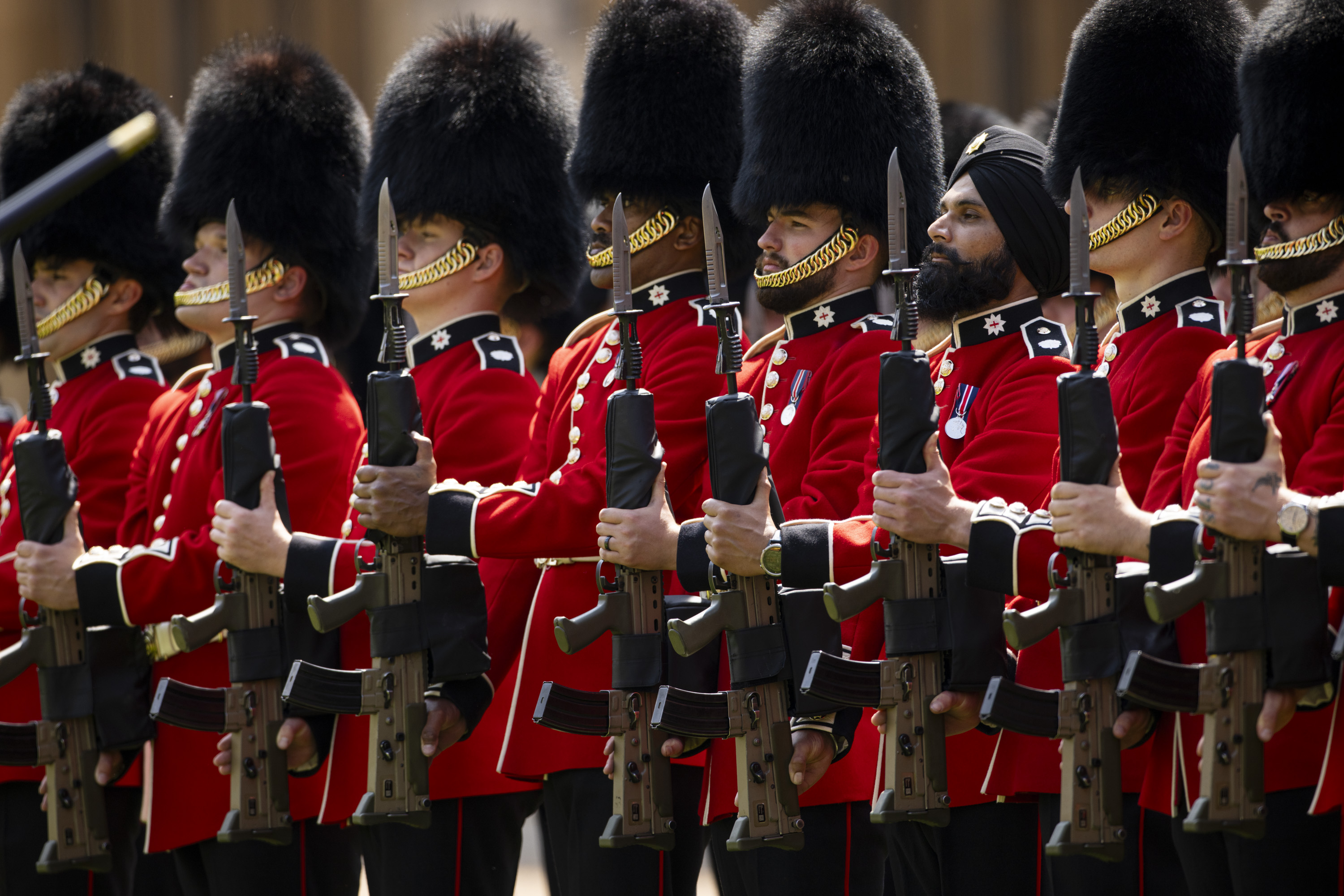 The Coldstream Guards receive new Colours from His Majesty The King in ...