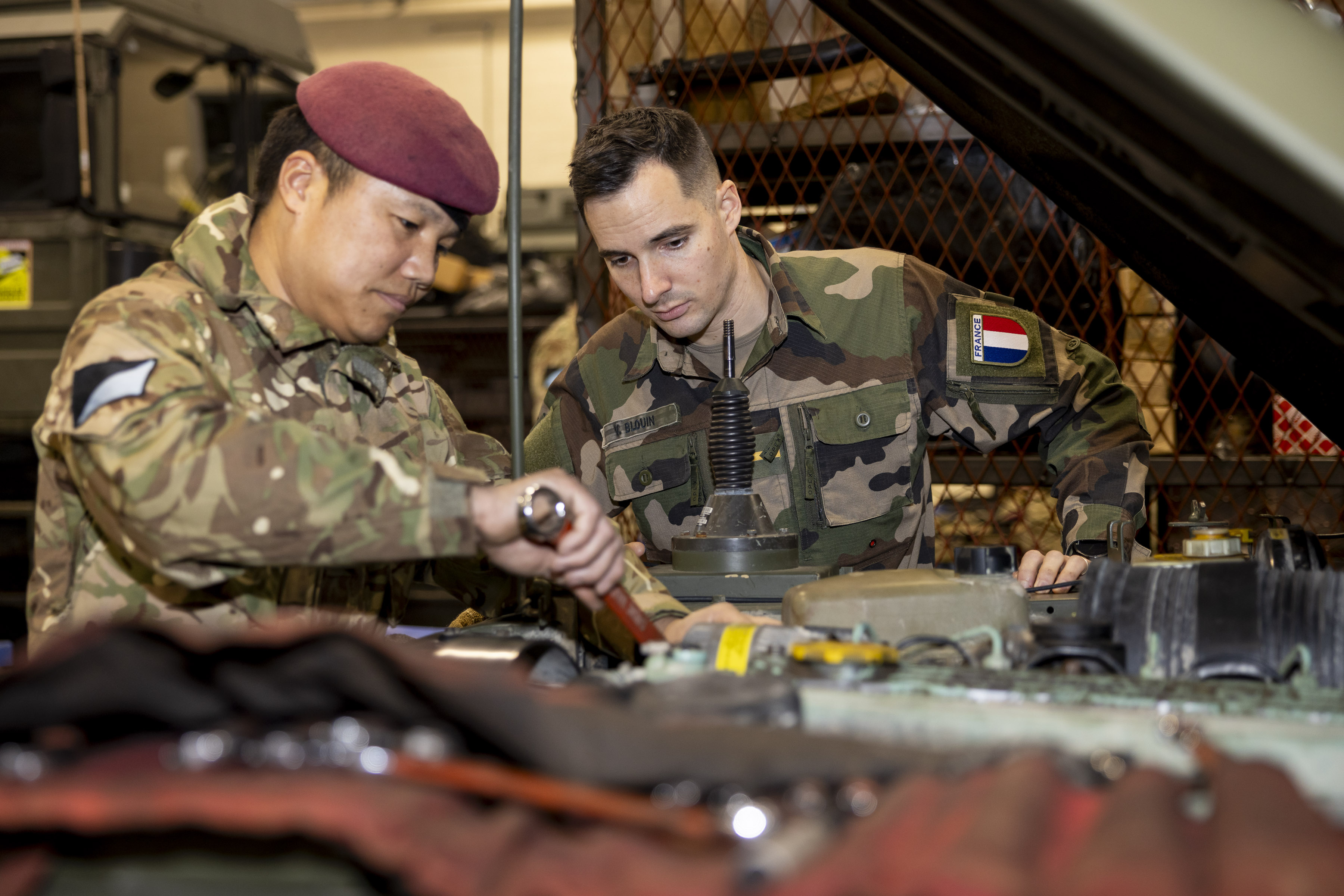 French officer cadet embeds in high-readiness UK regiment - The British ...